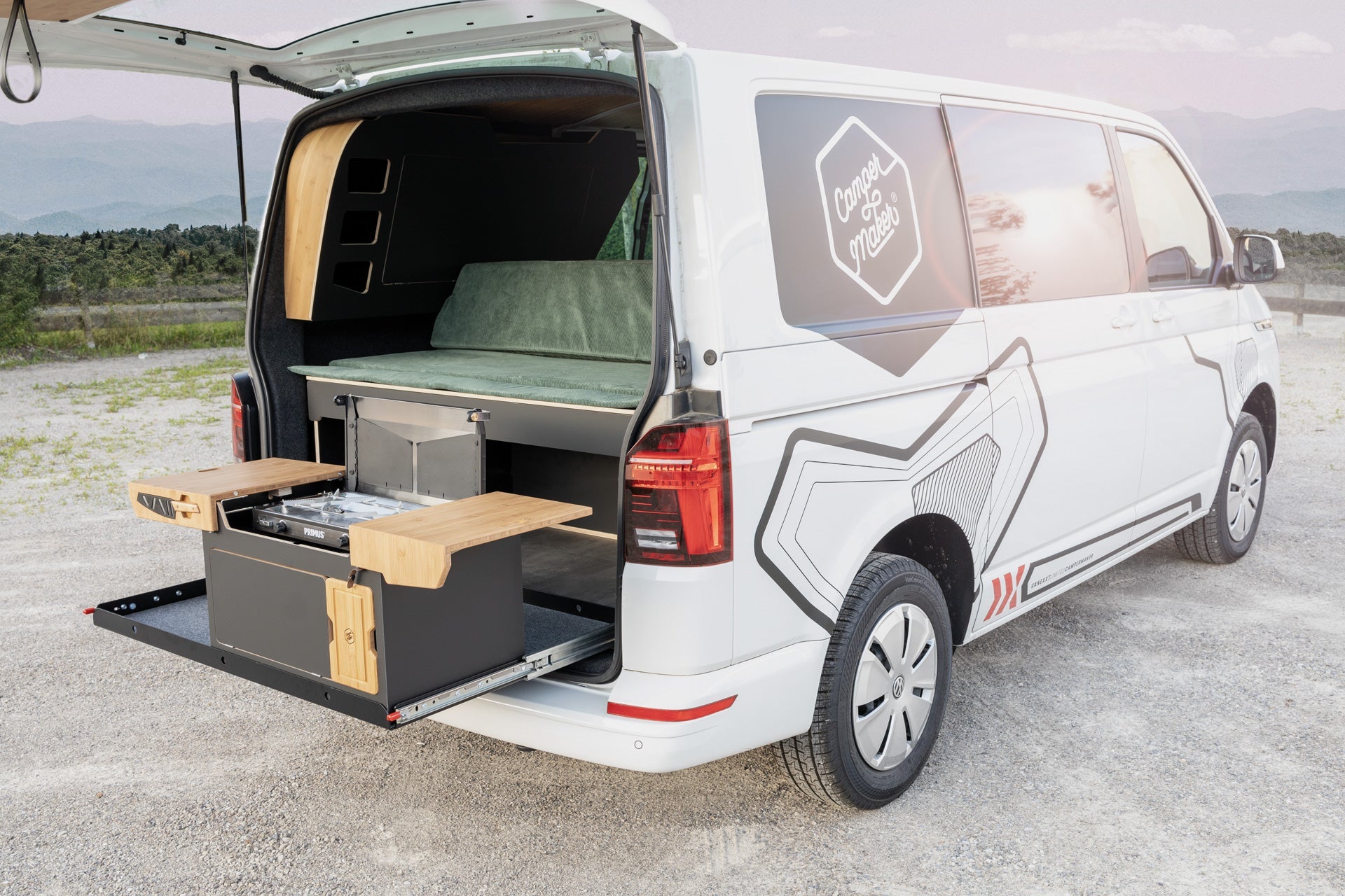 Campingmodule für VW Bus T5/T6/T6.1 California und Mercedes Marco Polo ...